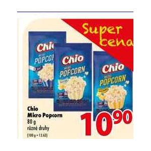 ARCHIV | Chio Micro Popcorn 80g různé druhy v akci platné do: 1.8.2021 ...