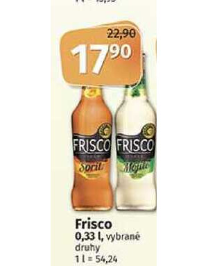 Frisco 0,33l vybrané druhy v akci | AkcniCeny.cz