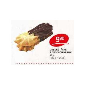 LINECKÉ TRENE S OVOCNOU NÁPLNÍ 400g v akci | AkcniCeny.cz