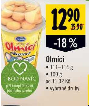 ARCHIV | Olma Olmíci 111- 114g, vybrané druhy v akci platné do: 28.1. ...