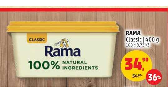 ARCHIV | RAMA Classic, 400 g v akci platné do: 9.6.2021 | AkcniCeny.cz