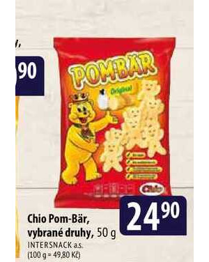 ARCHIV | Chio Pom-Bär vybrané druhy, 50 g v akci platné do: 2.5.2021 ...