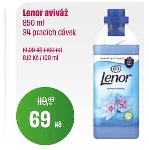 Lenor aviváž 850 ml 34 pracích dávek v akci | AkcniCeny.cz