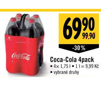 ARCHIV | Coca-Cola 4 pack, 4x 1,75 l, vybrané druhy v akci platné do ...