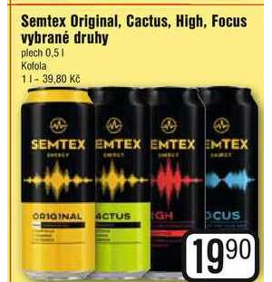ARCHIV | Semtex Original, Cactus, High, Focus vybrané druhy plech 0,5 l ...