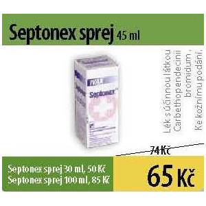 ARCHIV | Septonex sprej v akci platné do: 30.6.2010 | AkcniCeny.cz