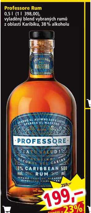 ARCHIV | Professore Rum 0,5 l v akci platné do: 29.8.2021 | AkcniCeny.cz