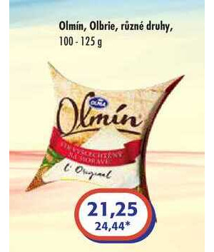 ARCHIV | Olmin, Olbrie, různé druhy, 100 - 125 g v akci platné do: 18.2 ...
