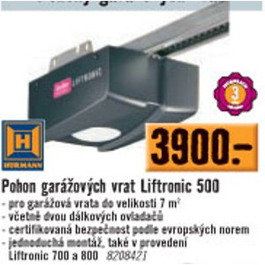 ARCHIV | Pohon garážových vrat Liftronic 500 v akci platné do: 31.3. ...