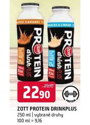 ARCHIV | Zott protein drinkplus 250 ml vybrané druhy v akci platné do ...