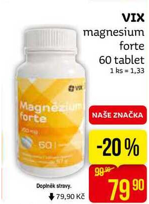 VIX magnesium forte 60 tablet v akci | AkcniCeny.cz