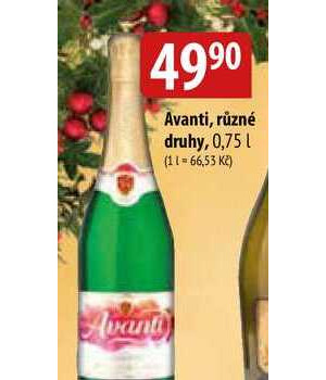 ARCHIV | Avanti různé druhy, 0,75l v akci platné do: 13.12.2021 ...