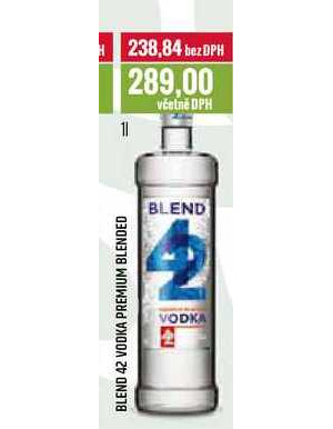 ARCHIV | BLEND 42 VODKA PREMIUM 1 l v akci platné do: 31.3.2022 ...