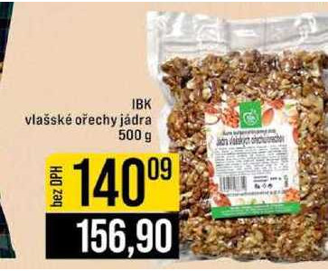IBK vlašské ořechy jádra 500 g v akci | AkcniCeny.cz