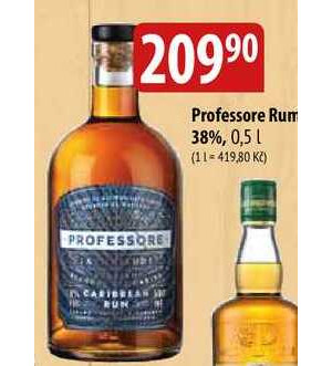 ARCHIV | Professore Rum 38%, 0,5L v akci platné do: 14.11.2021 ...