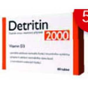 ARCHIV | Detritin 2000 IU Vitamin D3 60 tablet v akci platné do: 28.2.2022 | AkcniCeny.cz