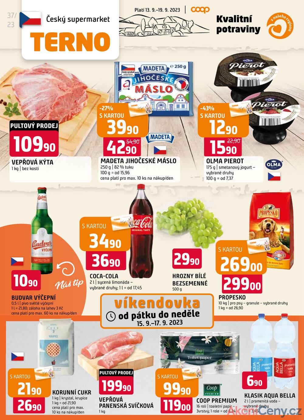 Leták Terno Zlín od 13.9. do 19.9.2023 | AkcniCeny.cz