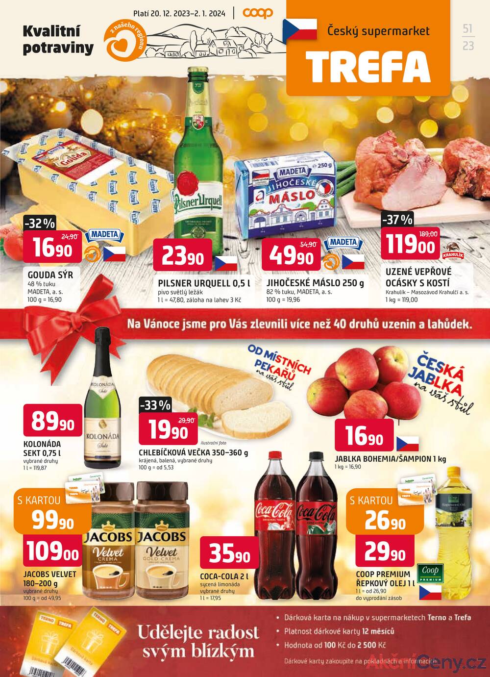 Leták Trefa od 27.12. do 2.1.2024 - 1.strana | AkcniCeny.cz