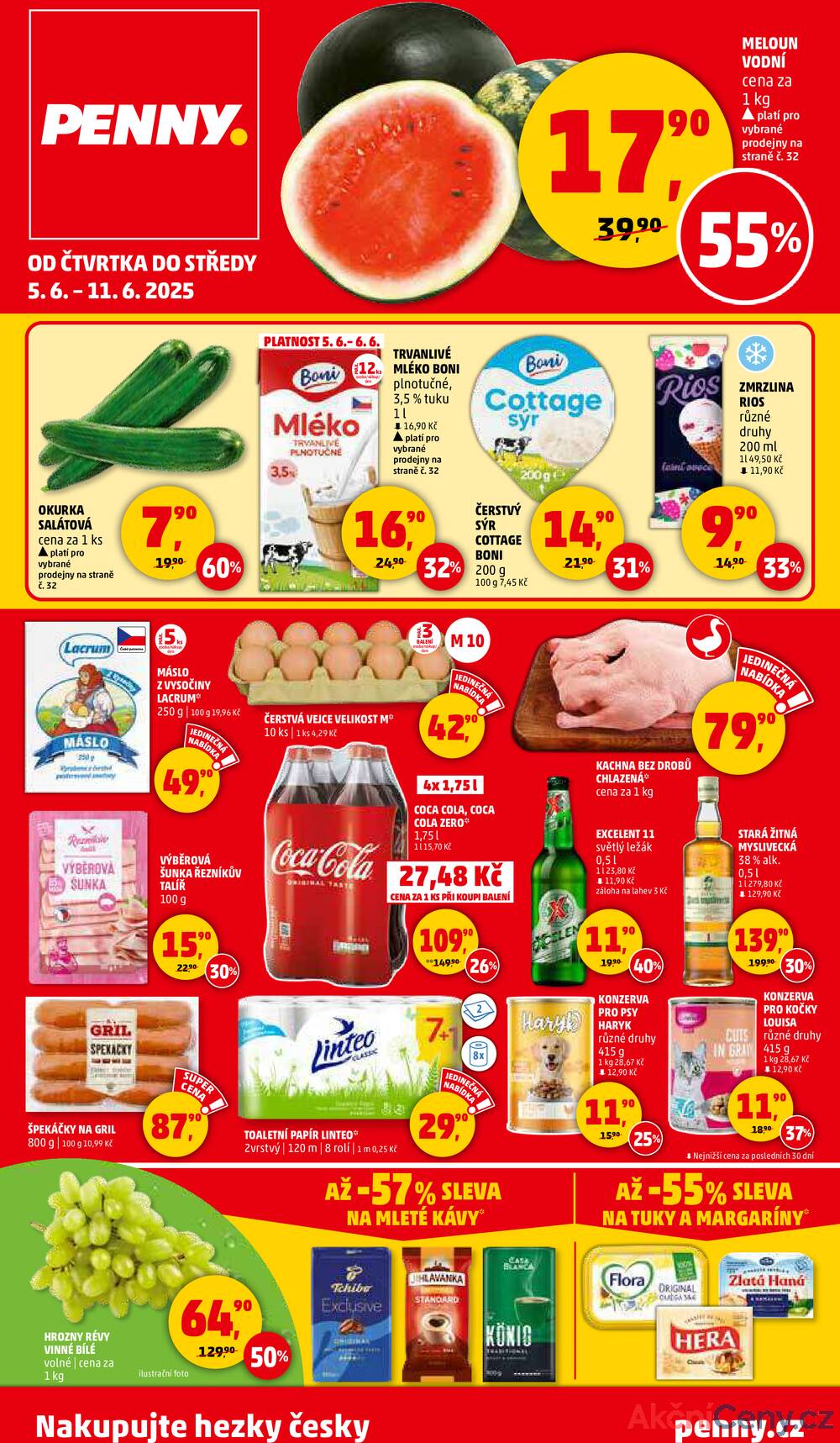 Leták Penny Market od 5.6. do 11.6.2025 - 1.strana | AkcniCeny.cz