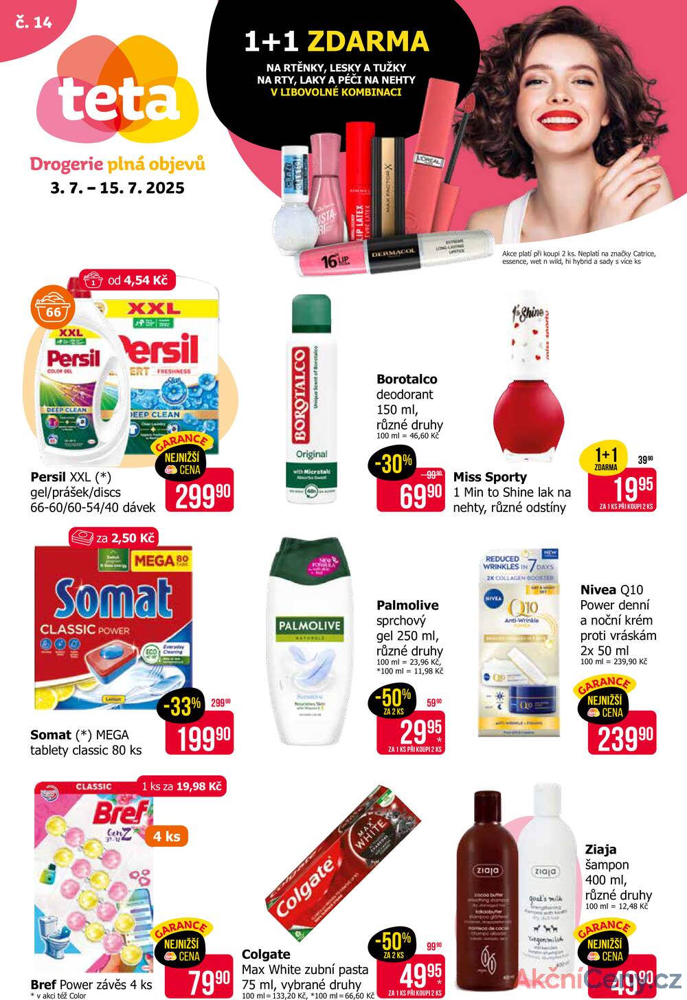 Leták Teta drogerie od 3.7. do 15.7.2025 - 1.strana | AkcniCeny.cz