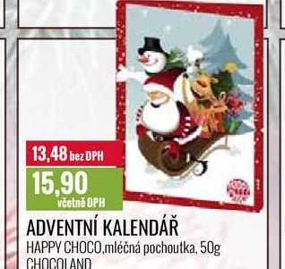 ARCHIV | ADVENTNÍ KALENDÁŘ HAPPY CHOCO.mléčná pochoutka, 50g v akci ...