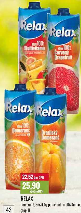 RELAX IMMUNO pomeranč-maracuja, multivitamin, 11 v akci | AkcniCeny.cz