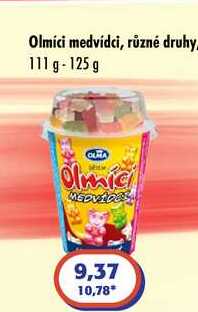 Olmici medvídci, různé druhy. 111g-125 g v akci | AkcniCeny.cz