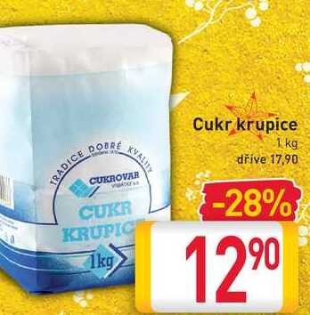 Cukr krupice 1kg v akci | AkcniCeny.cz