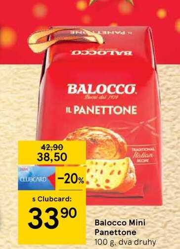 Balocco Mini Panettone 100 g v akci | AkcniCeny.cz