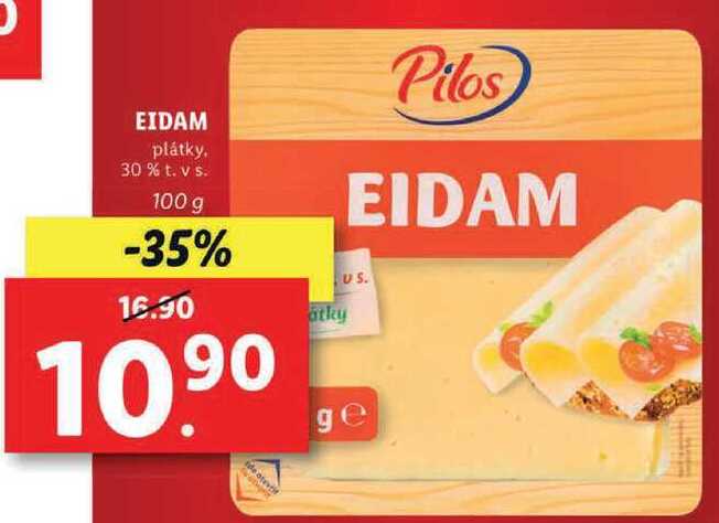 ARCHIV | Eidam 30% 100g v akci platné do: 21.11.2021 | AkcniCeny.cz