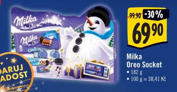 Milka Milka Oreo Socket 182 g v akci | AkcniCeny.cz
