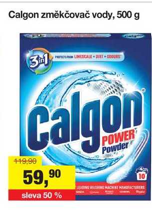 Calgon změkčovač vody, 500 g v akci | AkcniCeny.cz