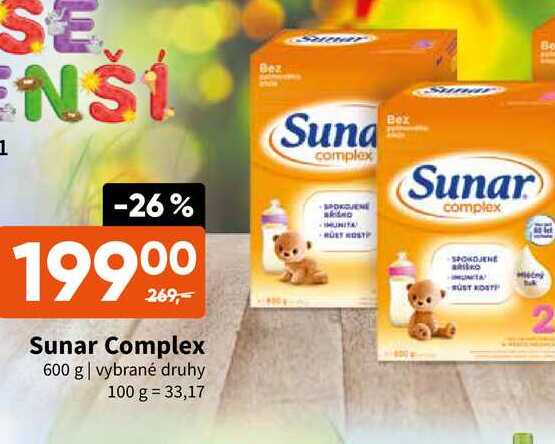 Sunar Complex 600 g v akci | AkcniCeny.cz