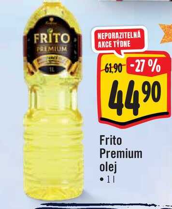 Frito premium Fritovací olej vysoká tepelná stabilita 1l v akci ...