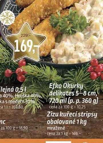 Zizu kuřecí stripsy obalované 1 kg v akci COOP | AkcniCeny.cz
