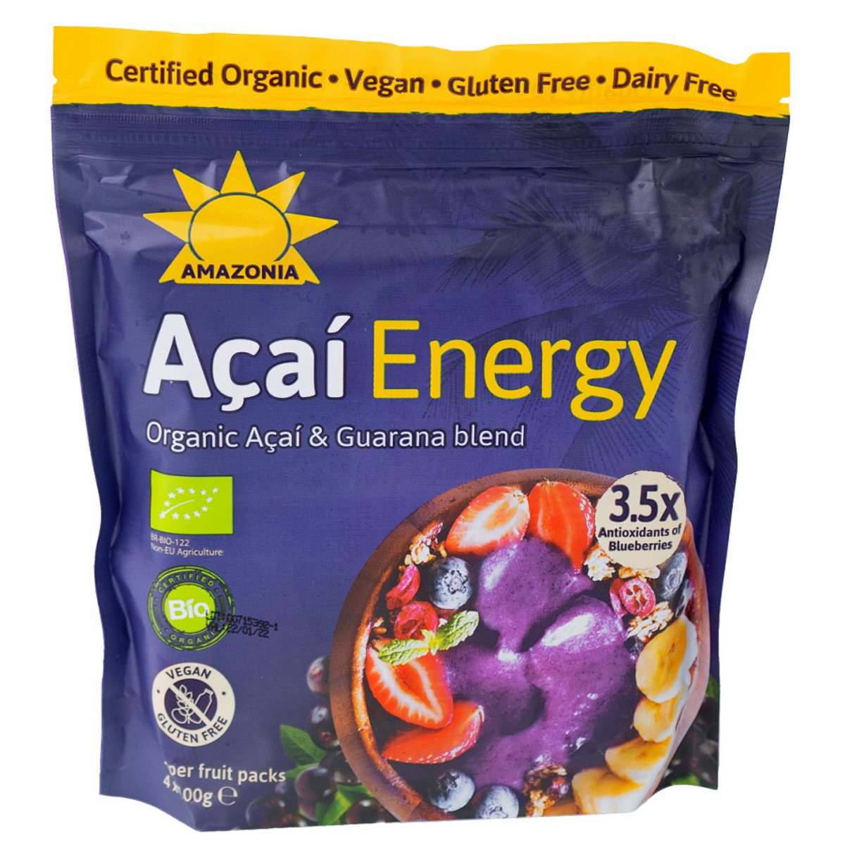 Amazonia BIO Acai energy dřeň na smoothie v akci | AkcniCeny.cz