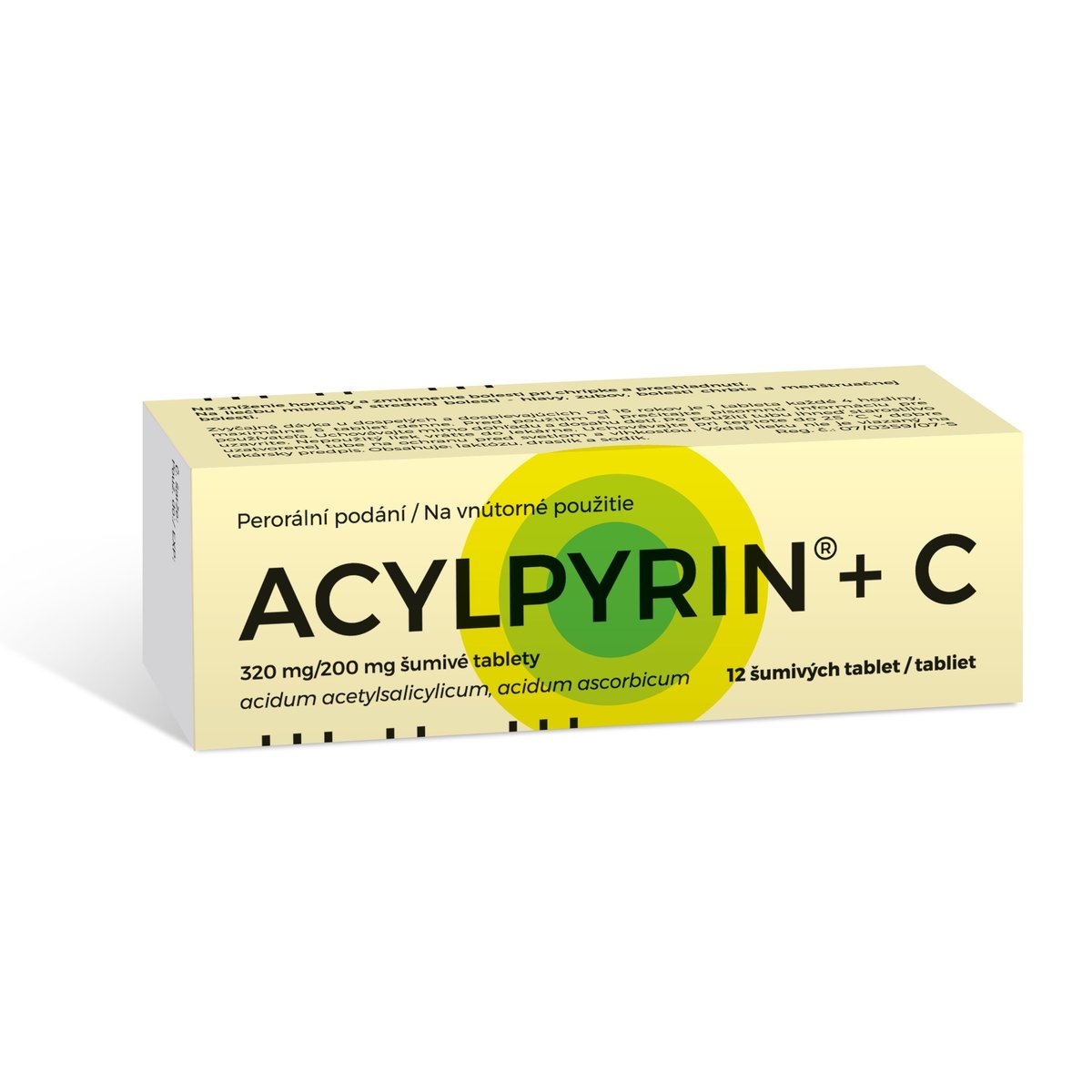 ACYLPYRIN + C 320MG/200MG šumivá tableta 12 v akci | AkcniCeny.cz