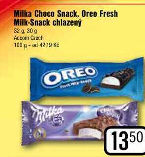 ARCHIV | Milka Choco Snack, Oreo Fresh Milk-Snack chlazený 32 g v akci ...