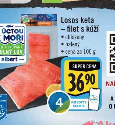 ARCHIV | Losos keta filet s kůží v akci platné do: 18.1.2022 | AkcniCeny.cz