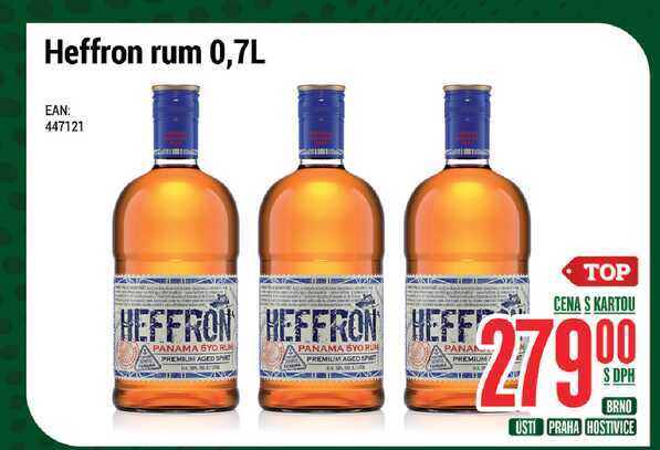 ARCHIV | Heffron rum 0,7L v akci platné do: 8.2.2022 | AkcniCeny.cz