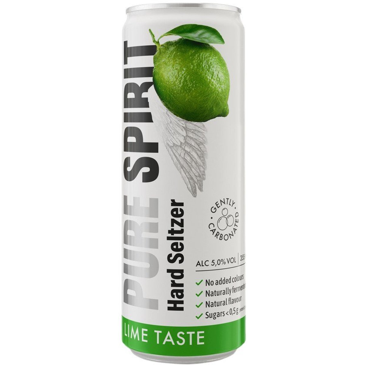 Pure Spirit Lime alkoholický nápoj 5 % plech v akci | AkcniCeny.cz