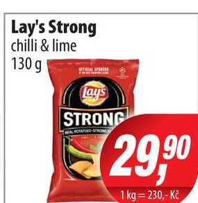 ARCHIV | Lay's Strong chilli & lime 130 g v akci platné do: 5.3.2022 ...