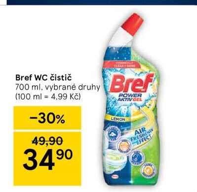 ARCHIV | Bref WC čistič 700 ml v akci platné do: 15.3.2022 | AkcniCeny.cz