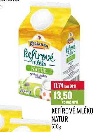 KEFÍROVÉ MLÉKO NATUR 500g v akci | AkcniCeny.cz