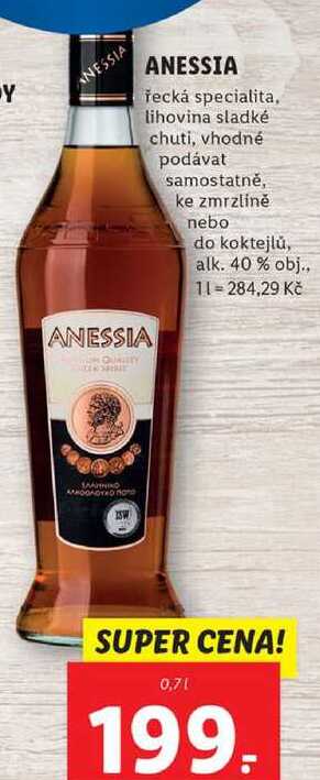 ANESSIA řecká specialita, 0,7 l v akci | AkcniCeny.cz