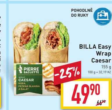 ARCHIV | BILLA Easy Wrap Caesar 155g v akci platné do: 22.3.2022 ...