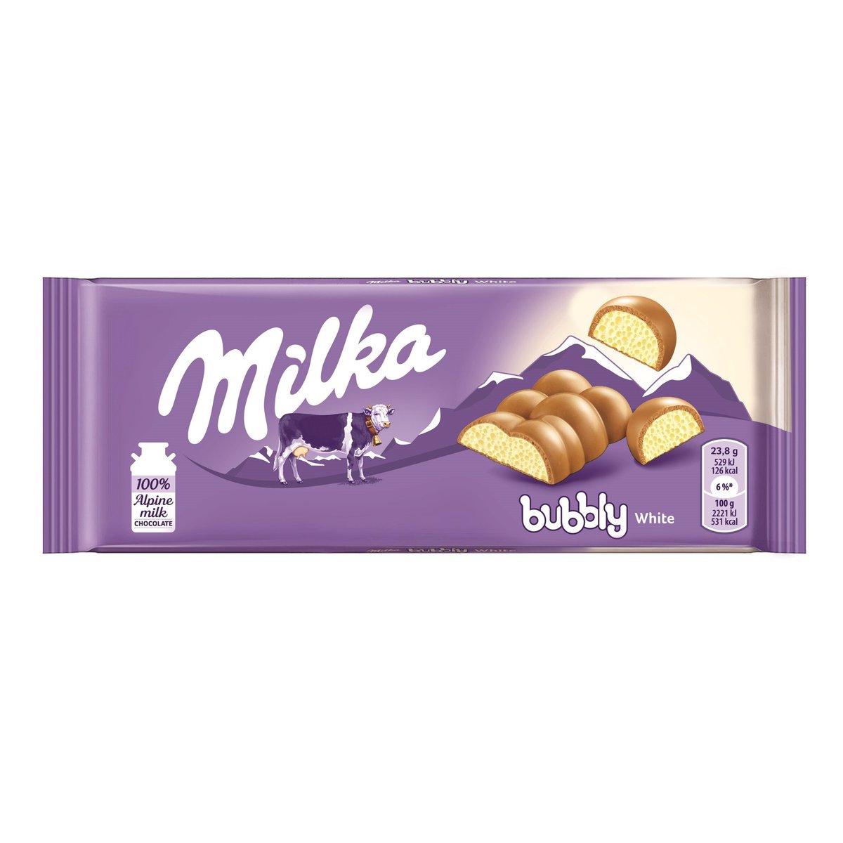 Milka Bubbly bílá a mléčná čokoláda s bublinkami v akci | AkcniCeny.cz