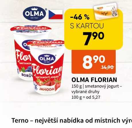 ARCHIV | Olma Florian Active jogurt 145 g, ochucený, vybrané druhy v ...