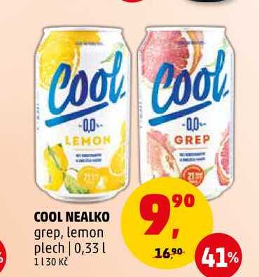 COOL NEALKO, 0,33 l v akci | AkcniCeny.cz