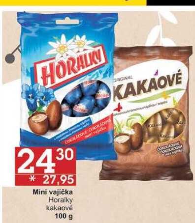 Mini vajička Horalky, 100 g v akci | AkcniCeny.cz